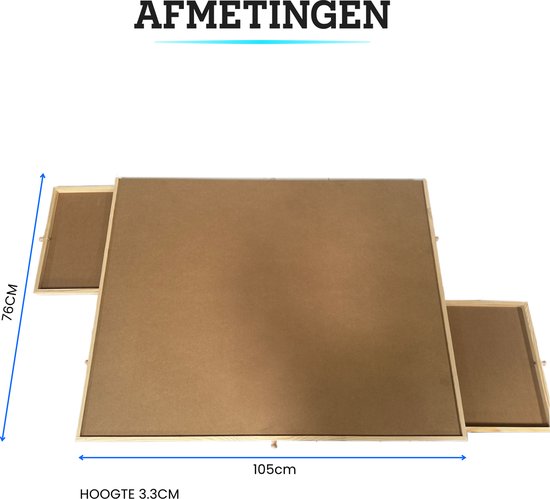 PiecePro Puzzelbord met 6 Lades - 2000 Stukjes - Puzzeltafel met ...