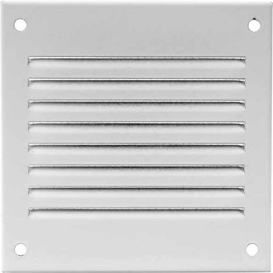 Metalen rooster 100x100mm wit - MR1010 | bol