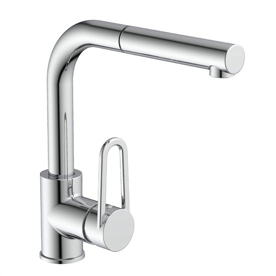 SCHÜTTE DESIGN RING Keukenkraan - Mengkraan - Met uittrekbare uitloop - Chroom | bol