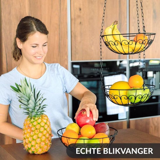 Hangende fruitmand - 130 cm - keukenstoplicht - meer ruimte - werkblad - fruitmand... | bol