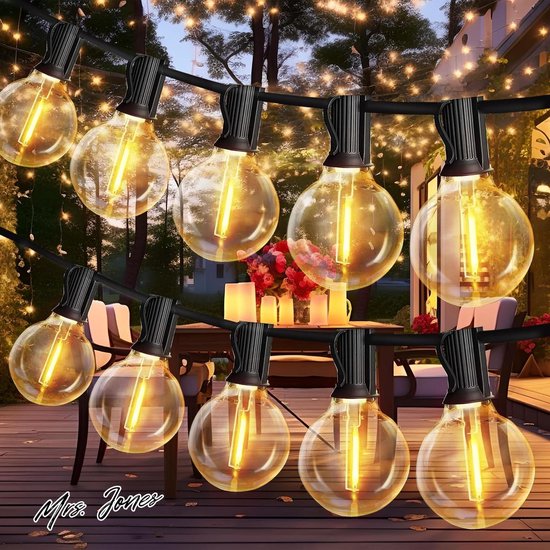 Mrs. Jones Lichtsnoer Voor Buiten 7.5M Led-Lichtketting - G40 Led ...