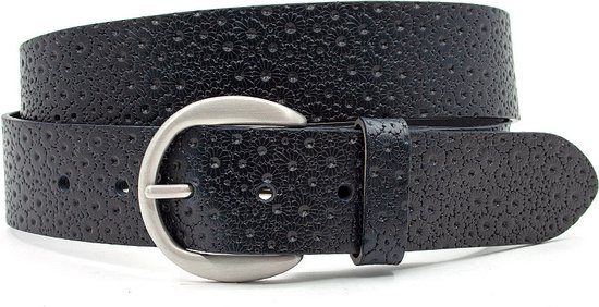 Thimbly Belts Dames riem donker blauw - dames riem - 4 cm breed - Blauw ...