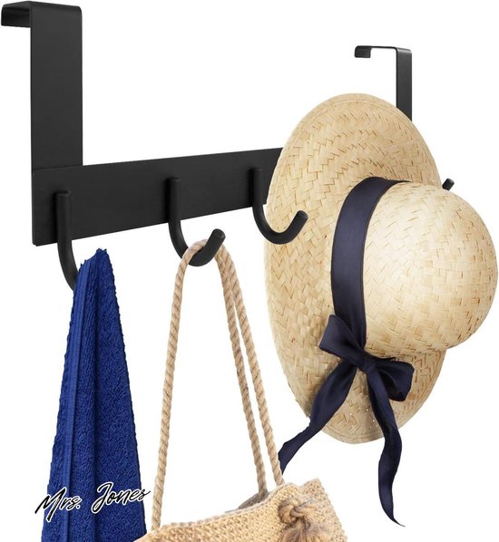 Mrs. Jones Deurhanger Haak Roestvrij Staal - 40cm met 6 Haken - Anti ...