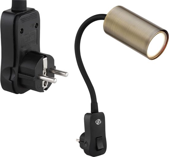 Equivera Stekkerlamp Dimbaar - Stekkerspot Dimbaar - Stopcontactlamp ...