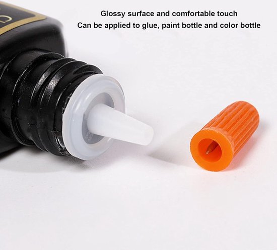 20st Wimper Lijm Vervanging Fles Nozzle Caps - ABS Glossy Extension ...