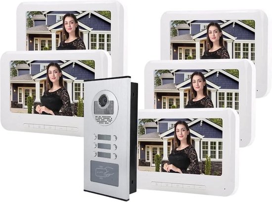 Video-intercomsysteem 7 Inch IR CUT Nachtzicht Videodeurbel... | bol