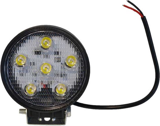 LED werklamp 18W 12/24V rond | bol