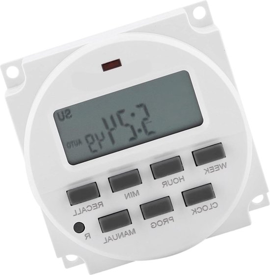 Digitale LCD programmeerbare timer - 12V elektrische timer relay met ...
