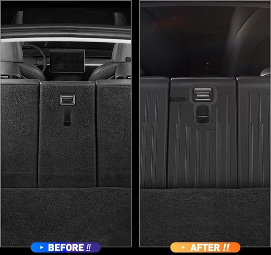 Rear Seat Cover for Tesla Model Y 2020-2023 - 3 Piece Rear Seat ...