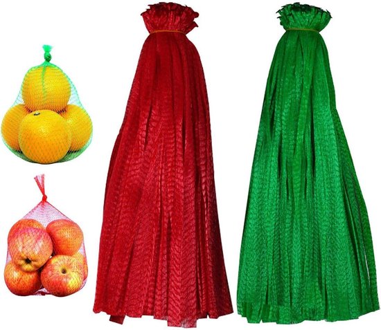 40 Pcs Fruit and Vegetable Mesh Bags - Nylon Mesh Bags for Fruit ...