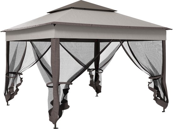 Elegantes Pavillon Mit Insektenschutz Ebenbild