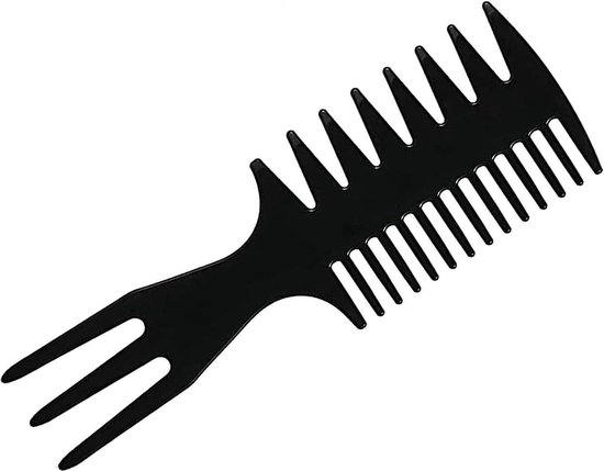 Professionele stylingkam voor mannen - brede tandkam en afrokam - 3-in ...