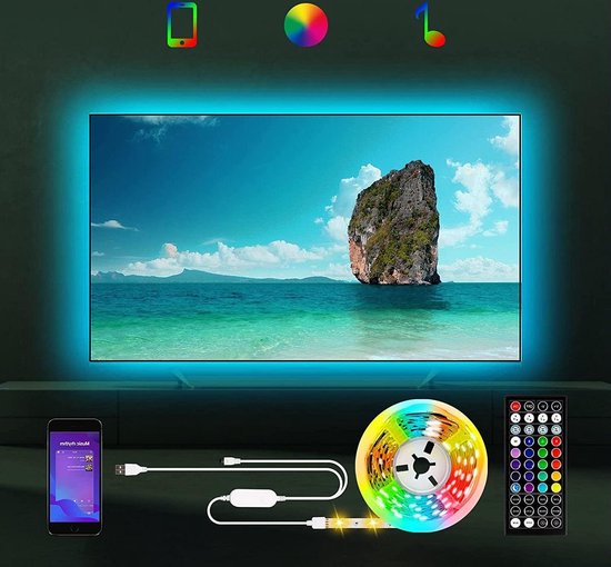 LED Strip 5m TV Backlight USB Licht voor 55-60 inch TV | bol