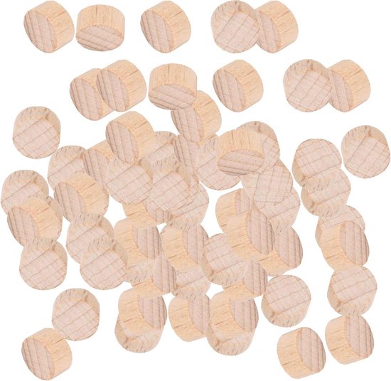 Ronde houtspaanders beuken - 300 stuks houten schijven voor DIY ...