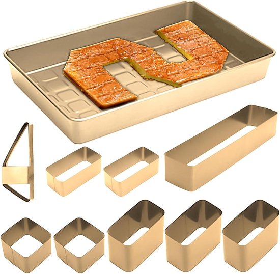 Verstelbare Bakvormen Letters & Cijfers - Set van 10 - Grote Cijfers ...