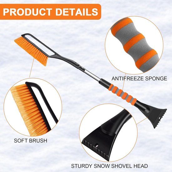 Mrs. Jones Premium Collection - IJskrabber auto - Met bezem ...