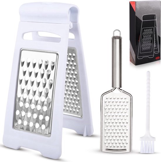 2 stuks rasp voor groenten, 1 opvouwbare groenterasp en 1 kleine ...