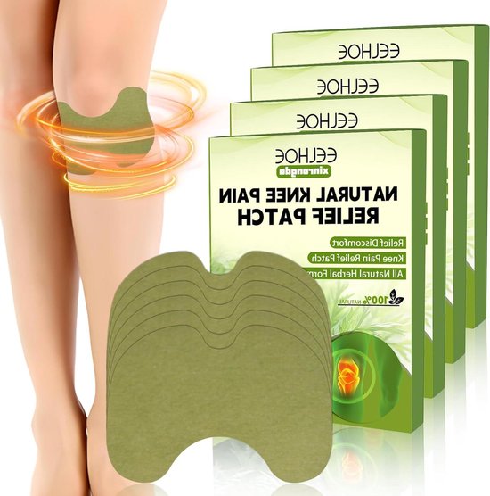 40 stuks kniepijnverlichtingspleisters - verwarmende kruidenpatches ...