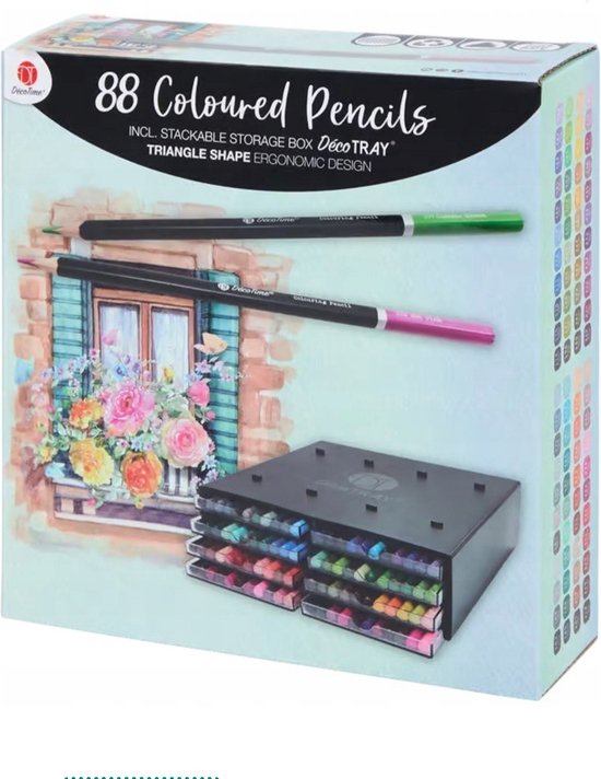 Potloden - Set van 88 - Luxe doos - Aquarelpotloden - Hobby - Tekenen ...