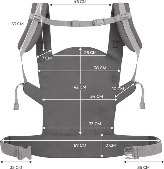 Babydrager, rugdrager, buikdrager voor zuigelingen en peuters ...