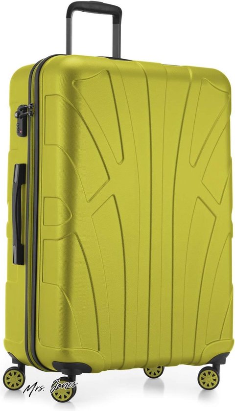 Mrs. Jones Suitline - Harde koffer reiskoffer trolleyset met dubbele ...