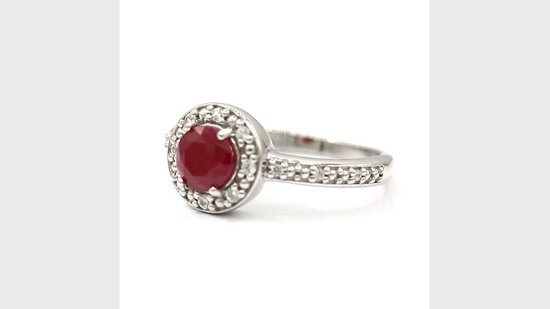 Cavill Berlin - Zilveren Ring - Keniaanse Robijn - 925 Sterling Zilver ...