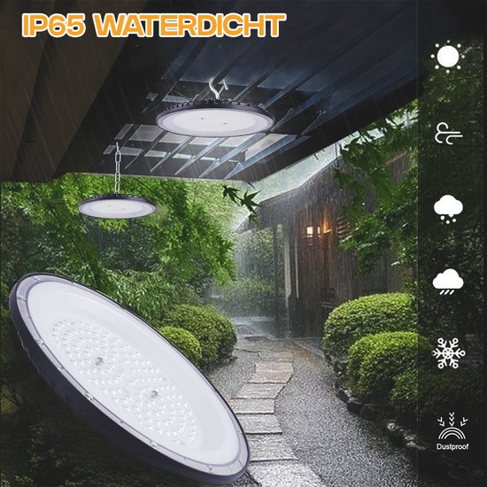 Fosingut UFO LED High Bay Verlichting 144 LEDs - IP65 Industriële Werkplaatslamp,... | bol