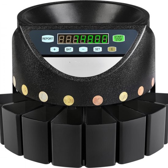 Auto-Euro Munt Sorter Teller Machine Voor Tellen Munten 220 Munten ...
