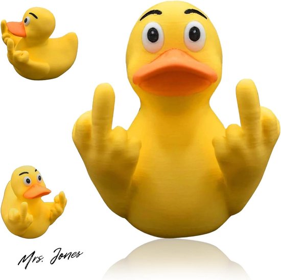 Mrs. Jones Middelvinger eend tuinkabouter - kunsthandwerk van kunsthars ...