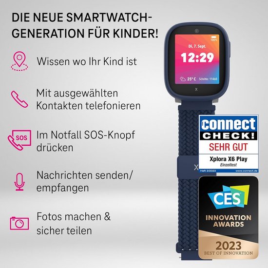 Kinder Smartwatch met Simkaart, GPS Tracker, SOS Knop en Camera ...