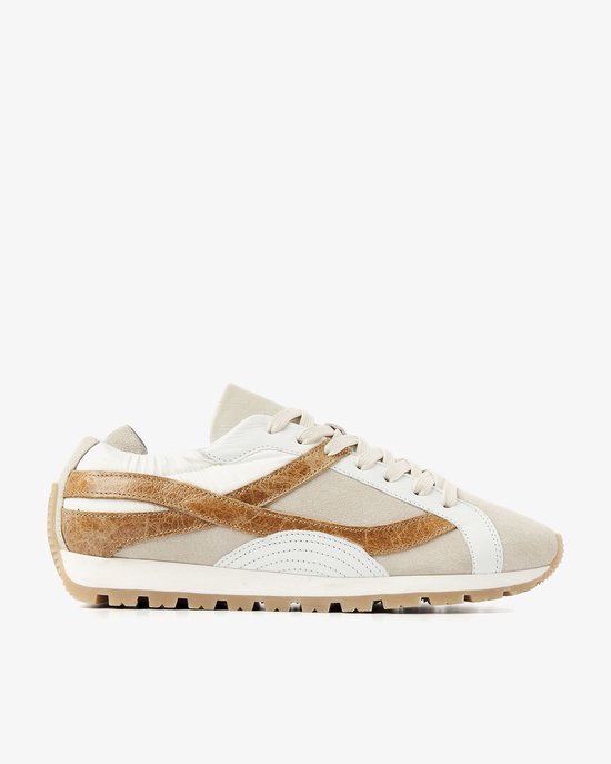 VIA VAI Scott Nala Sneakers Dames - Suède,Textiel,Leer - Cognac - Maat ...