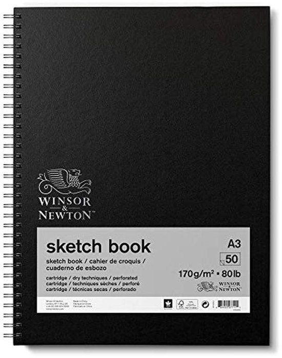 A3 Spiral Binding Sketchbook - 50 Sheets - 170 g/m² Sketch Paper | bol