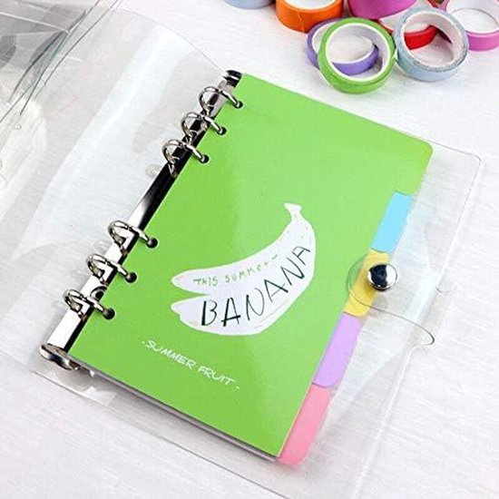 6 Gaten Ringband Binder Cover A5 Formaat - PVC Transparant - DIY ...