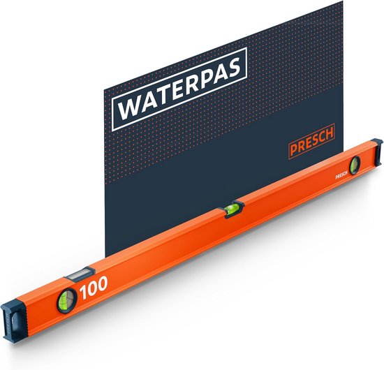 Waterpas 100 cm Professioneel - Sterke Libel met 2% Helling en ...