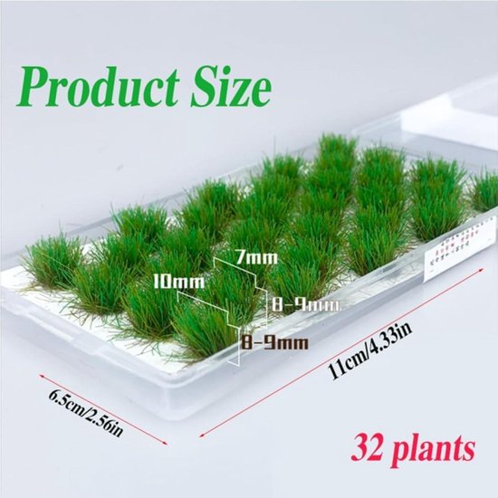 MK Stoer- Model Spoorweg Landschap - Grasbosjes - Statische Scenerie ...