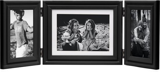 Houten Fotolijsten - Opvouwbare Lijsten - Desktop Decoratie - Drie ...