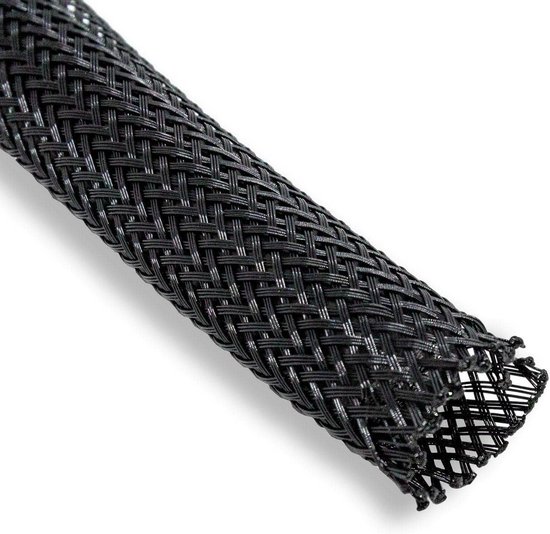 5 Meter Gevlochten Kabelbescherming Zwart - 3mm Diameter Buis voor ...