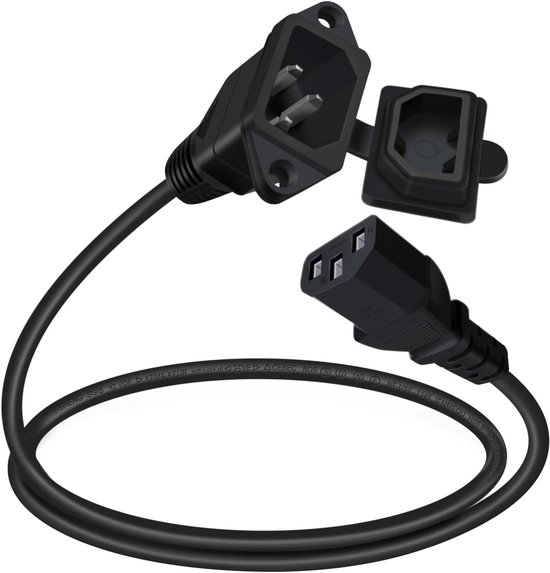 Paneel Montage Kabel - Verlengsnoer Stroom - Computer Aansluiten - 90 ...