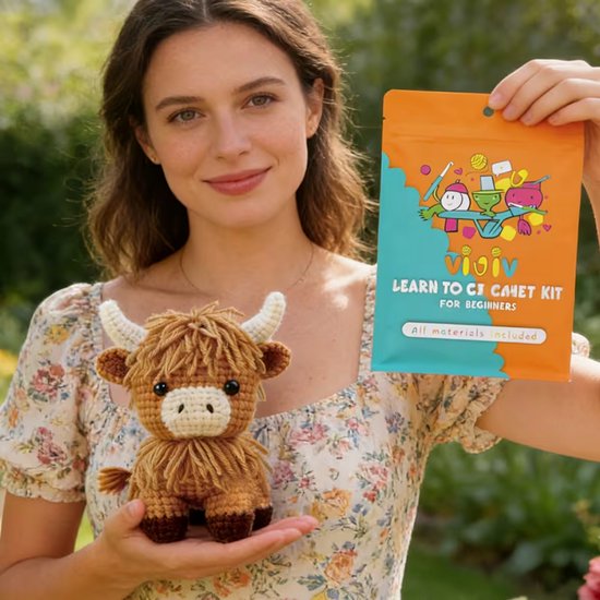 Crochet Stier Kit – DIY Haakpakket Knuffel – Compleet Haakset voor ...