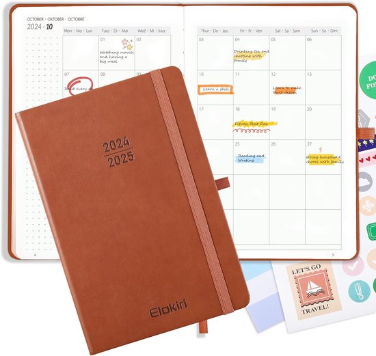 A5 Kalender 2025 - Weekplanner of Jaarkalender voor Thuiskantoor en ...