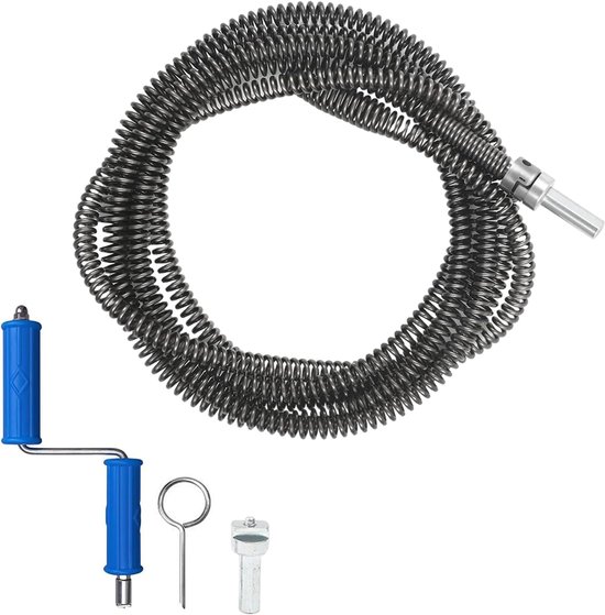 Pipe Cleaning Spiral - 3 m x Diameter 10 mm - Drain Cleaner ...