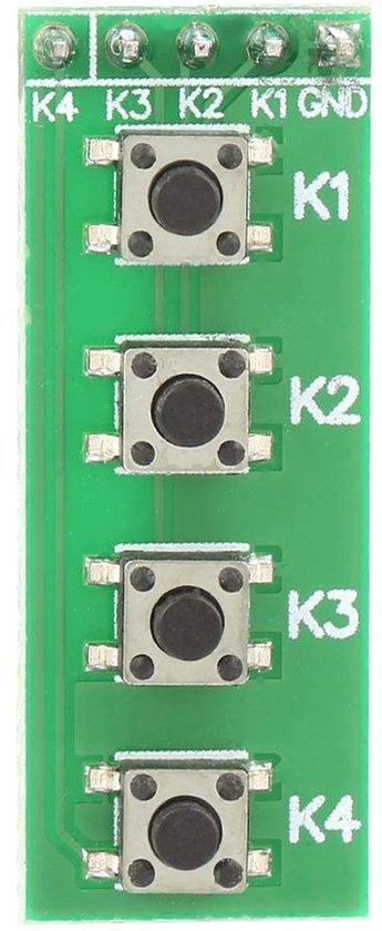 Universele 4 Key Push Button Switch Module Keyboard Board voor DIY Kit ...