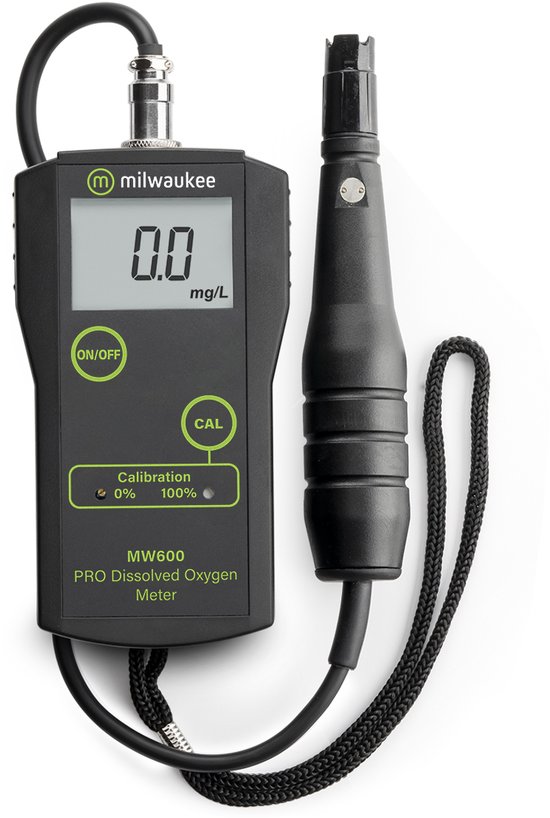 Milwaukee MW600 Pro Zuurstofmeter - Voor omgeving - 0 tot 19,9 mg/L | bol