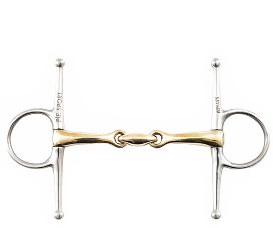 Premier Equine Brass Alloy Full Cheek Snaffle With Lozenge Paard Bit ...