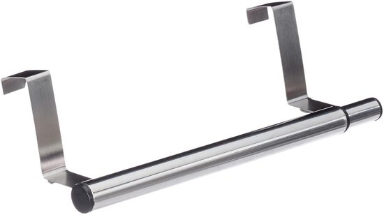 Handdoekhouder - Uitschuifbaar - Geschikt voor badkamer en keuken - Roestvrij staal | bol
