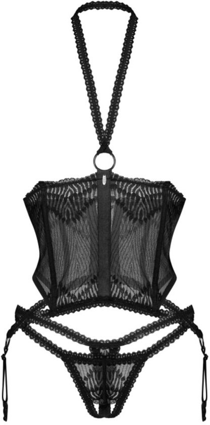 Obsessive – Open BH Corset & Open Kruis String – Zwart | bol