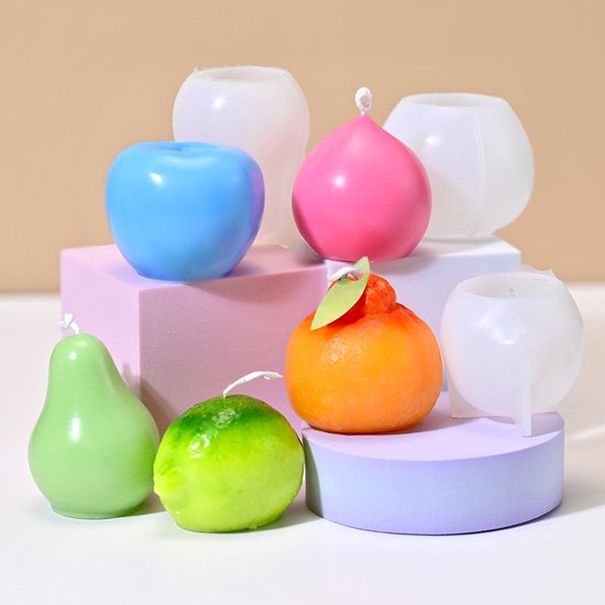 Fruit serie drop gum mallen props fruit kaarsen knijpen vorm, vorm 5 ...