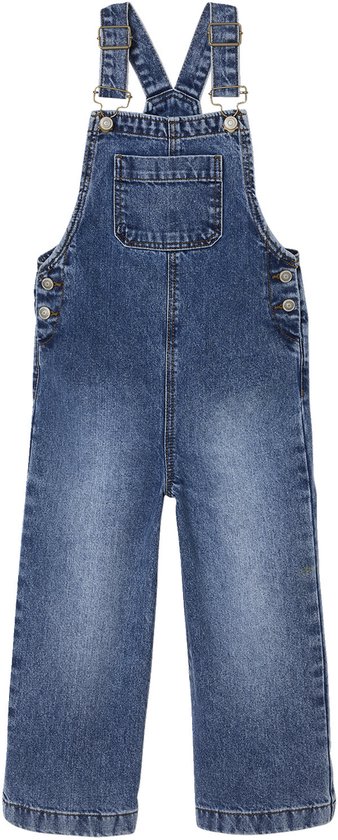 Vertbaudet Wijde salopet van jeans voor meisjes | bol