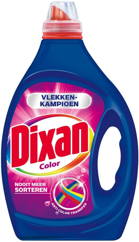24 x Dixan Color - Vloeibaar Wasmiddel en Vlekverwijderaar - Anti Color ...
