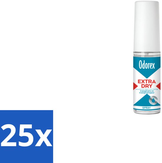 25 x Odorex Extra Dry Pompspray 30 ml - Extra Droog - Overmatig Zweten ...